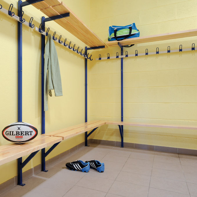 Traditional locker room bench - 242.312 - FRANCE EQUIPEMENT - wooden ...