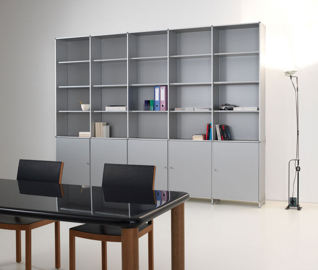 Free-standing bookcase - STEADY - Fitting - contemporary / for office / MDF