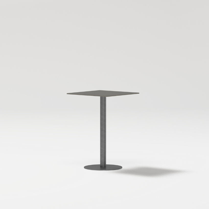 Contemporary table - LIS - POINT - painted aluminum / thermo-lacquered ...