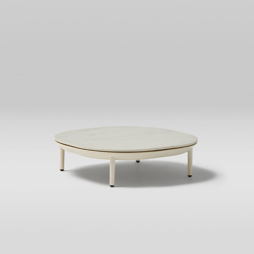 Contemporary coffee table - AMBA - POINT - aluminum / thermo-lacquered ...