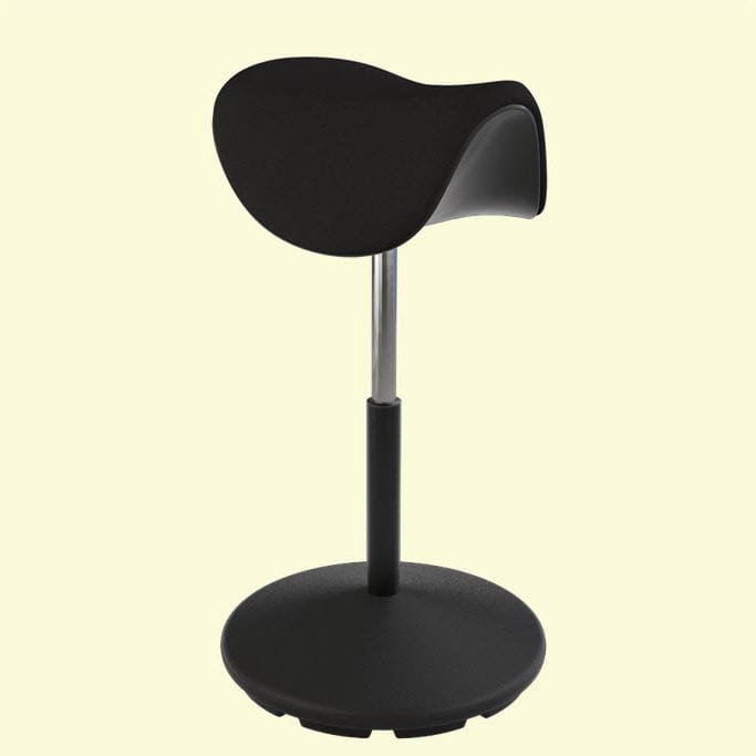 Fabric task stool - MOTION - VARIER - metal base / upholstered / adjustable-height