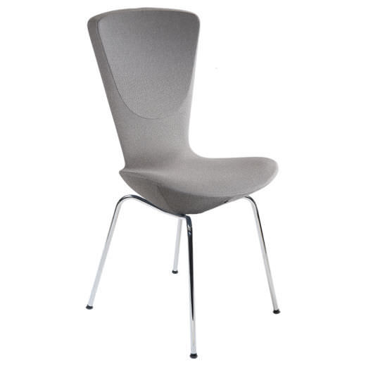 Contemporary chair - VARIER® INVITE - VARIER - fabric / wooden base ...