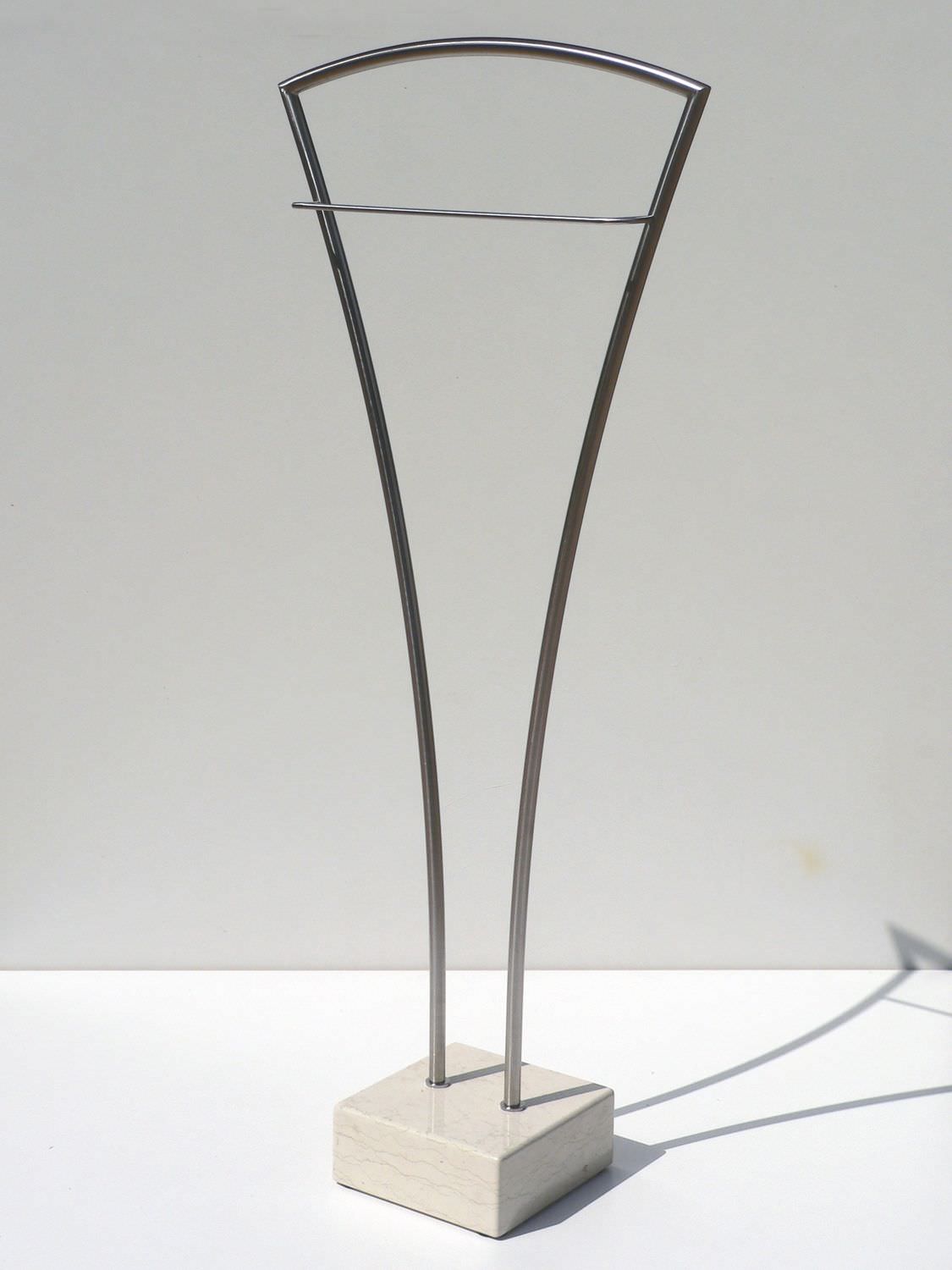 Floor-mounted valet stand - DIVINA - INSILVIS - metal / contemporary