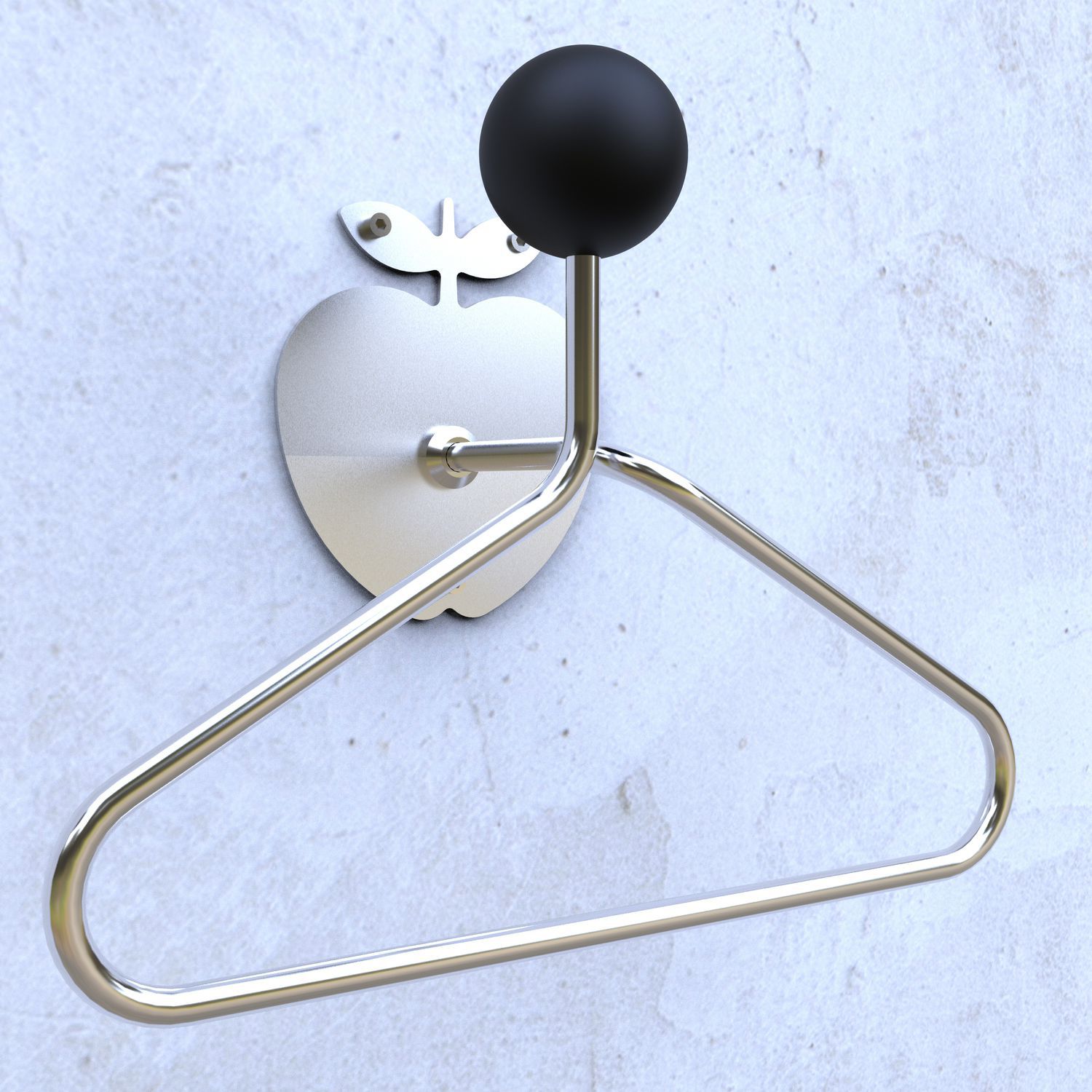 Wall-mounted valet stand - EDEN 1 GRIP - INSILVIS - stainless steel ...