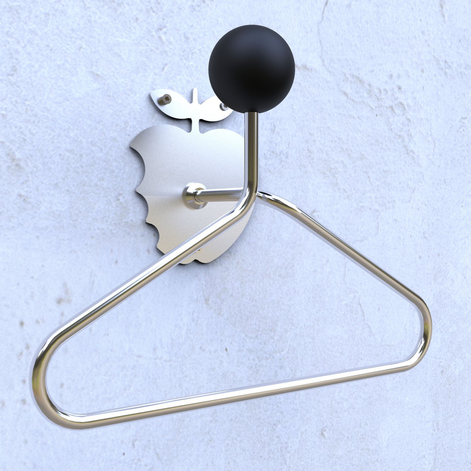 Wall-mounted valet stand - PARADISE LOST 1 GRIP - INSILVIS - stainless ...