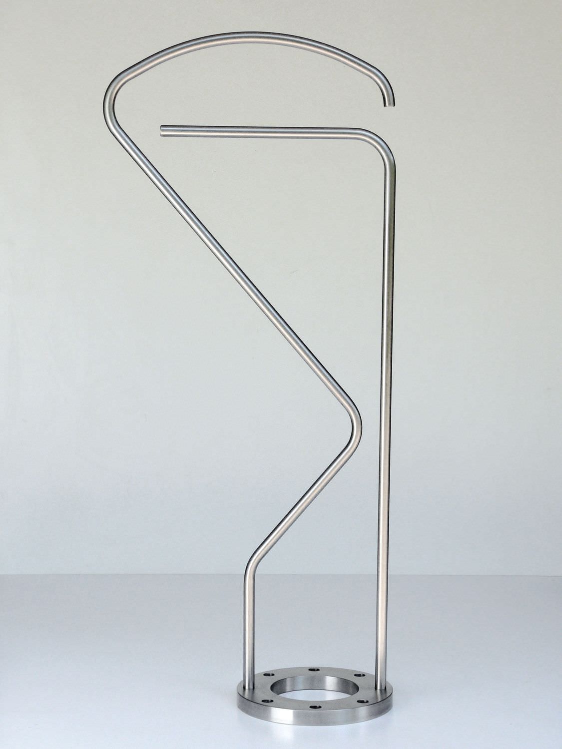 Floor-mounted valet stand - LOGARITMA - INSILVIS - contemporary / metal