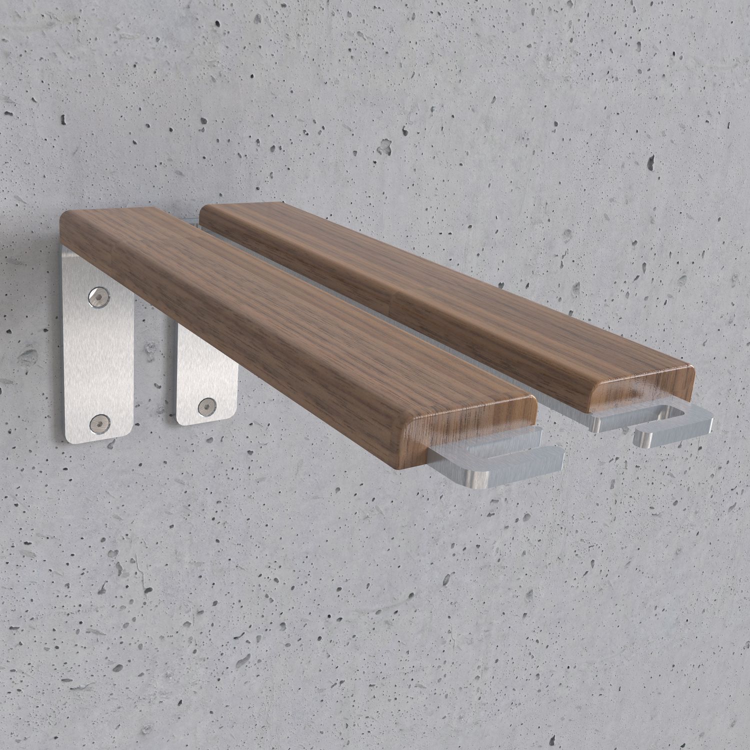 Wall-mount ski rack - DOWNHILL 2 W - INSILVIS