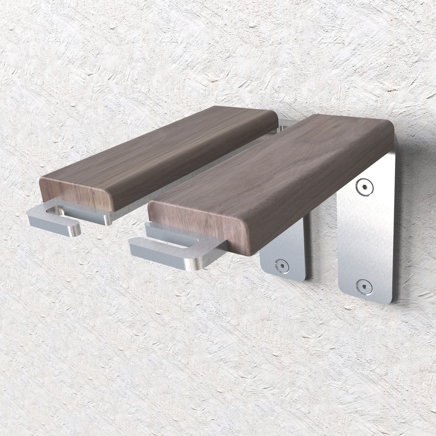 Wall-mount ski rack - DOWNHILL 1 W - INSILVIS