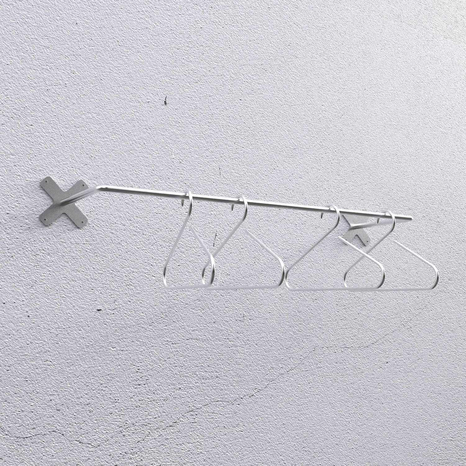Wall-mounted coat hanger rack - X-TREME 1 - INSILVIS