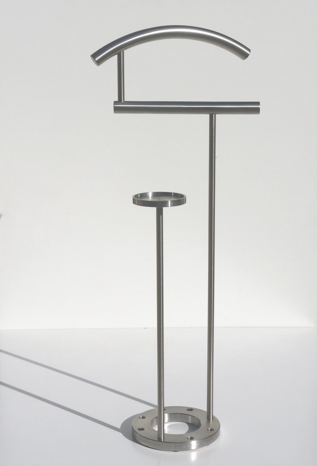 Floor-mounted valet stand - FIRST 1 BOWL - INSILVIS - contemporary / metal