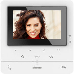 White video door intercom - 100X16E - Bticino - built-in / interior ...
