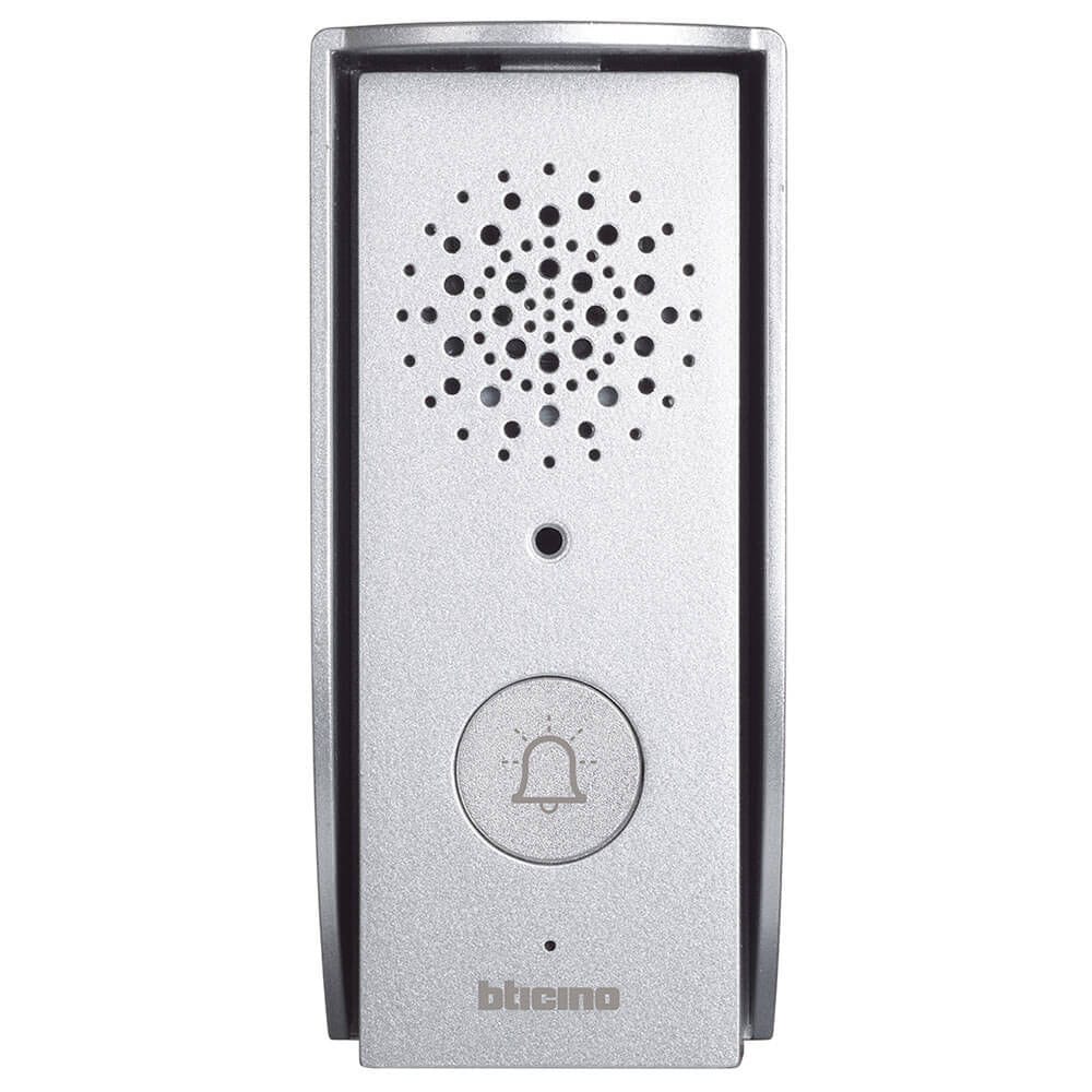 Matte finished stainless steel intercom module - 330560 - Bticino ...