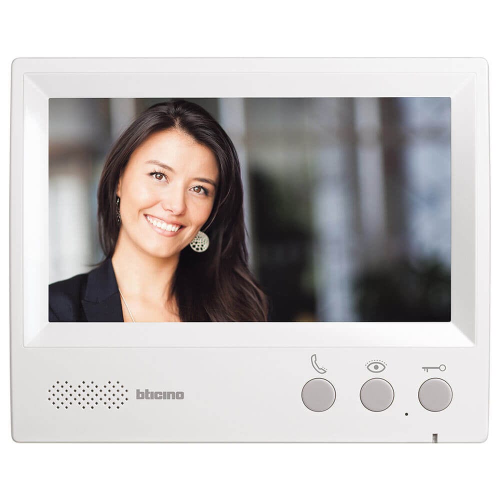 White video door intercom - 330851 - Bticino - built-in / interior ...