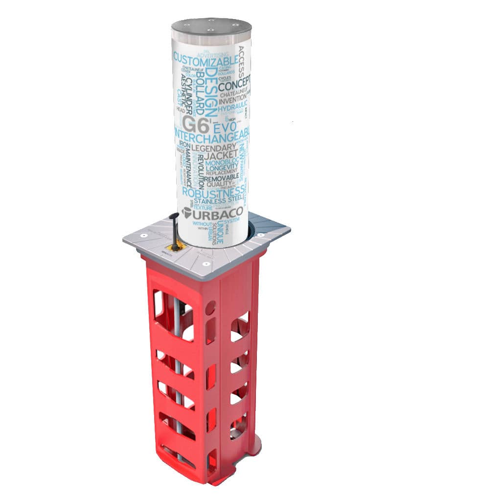 Access control bollard - G6 EVO - CAME URBACO - cast iron / semi-automatic