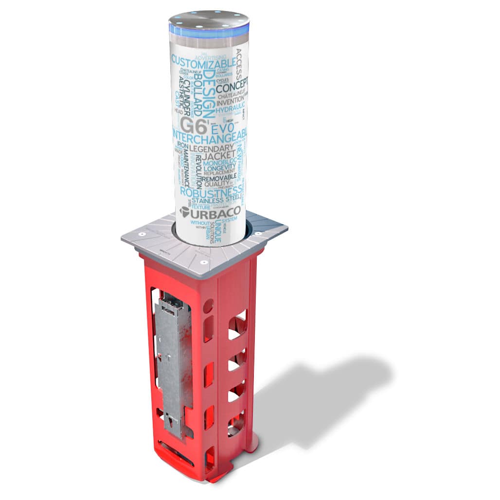 Access control bollard - G6 EVO - CAME URBACO - cast iron / retractable ...