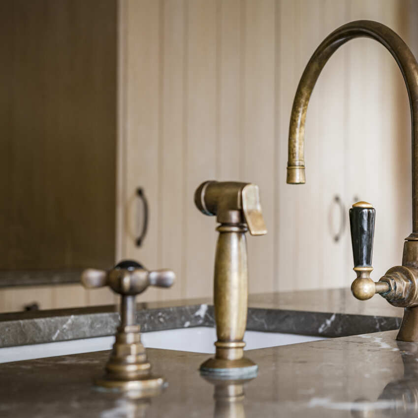 Countertop mixer tap - NGT2018 - Kenny&Mason - chromed metal / brass ...