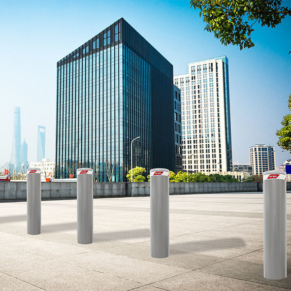 Security bollard - 275/K4ST-900F - PILOMAT - parking prevention / access control / steel