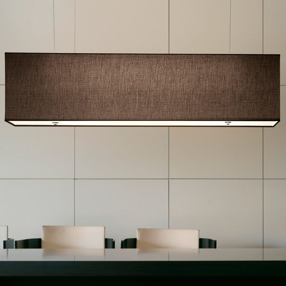 Pendant lamp - RETTANGOLO - modo luce - cotton / Plexiglas® / contemporary