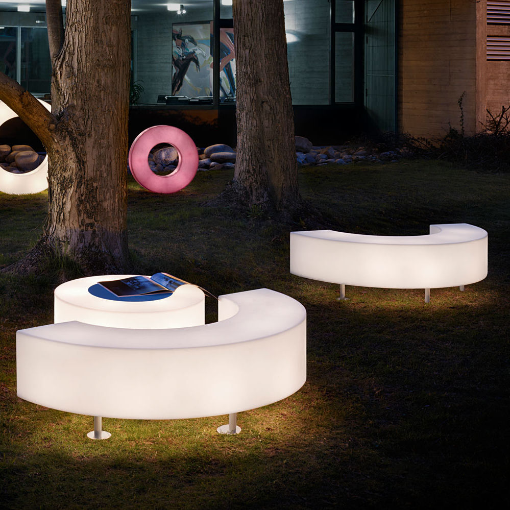 Contemporary garden bench - ATOLLO PANCA - modo luce - polyethylene ...