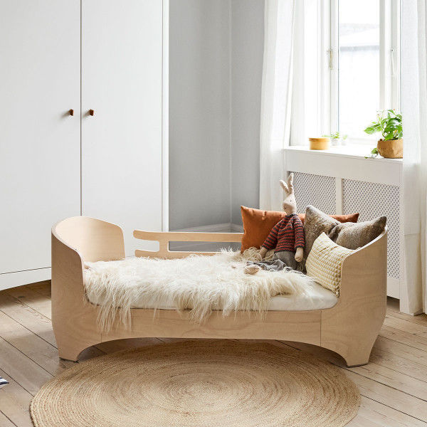 Single baby bed - CLASSIC™ - Leander - contemporary / beech / 120x60 cm