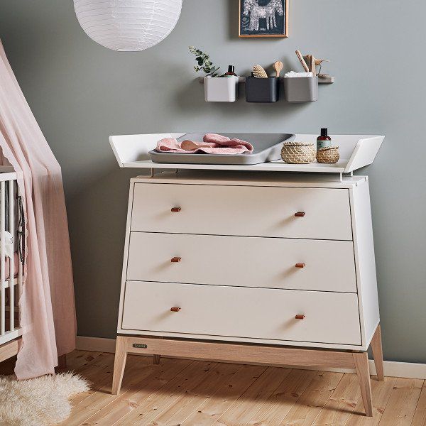 Chest of drawers with long legs - LUNA™ - Leander - contemporary / oak ...