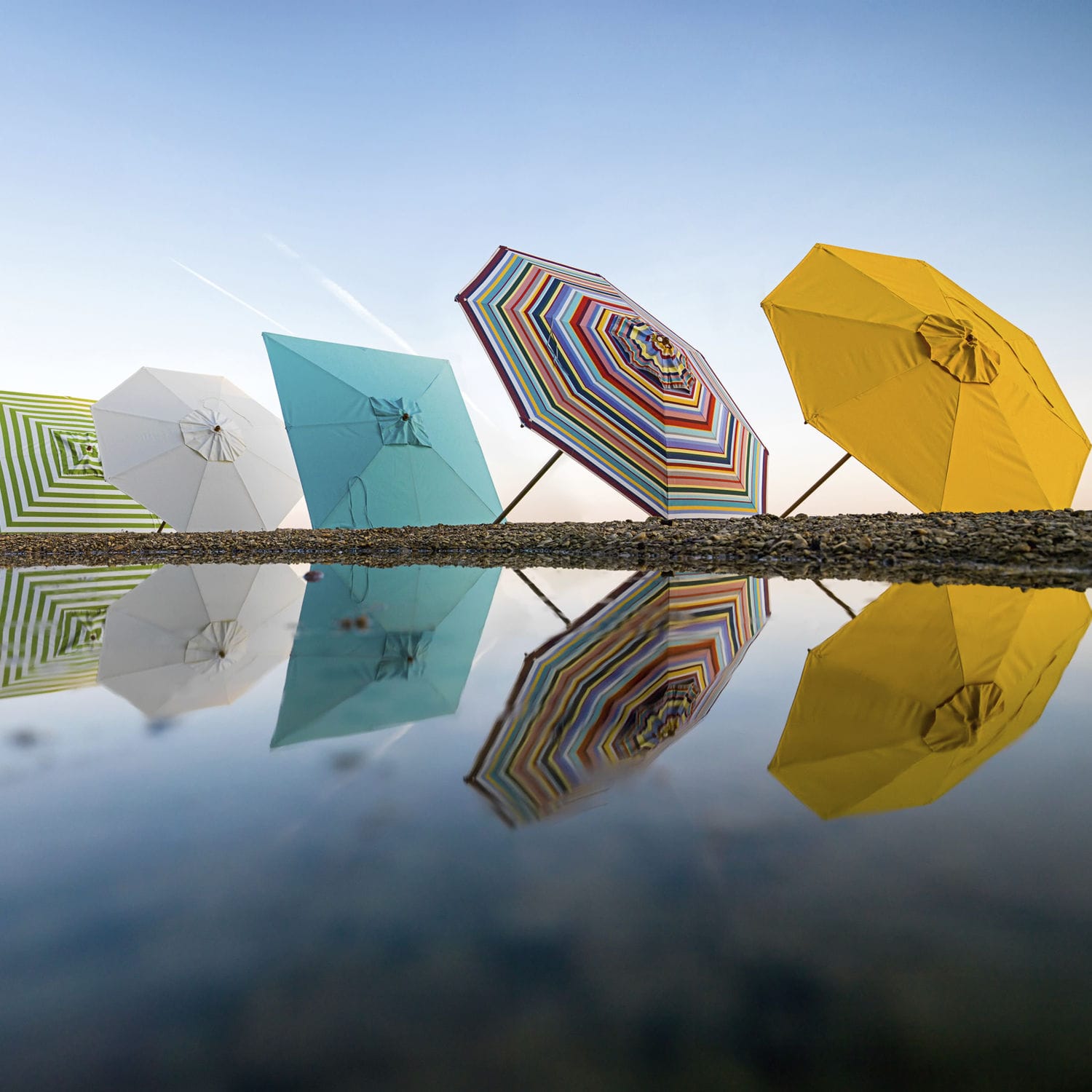 Round parasol - KLASSIKER - WEISHÄUPL Möbelwerkstätten GmbH - acrylic ...