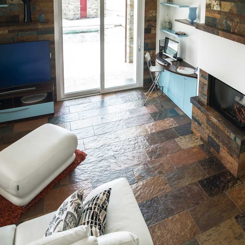 Slate tile - AFRICAN SUNSET - Artesia S.r.l - matte / indoor / living room