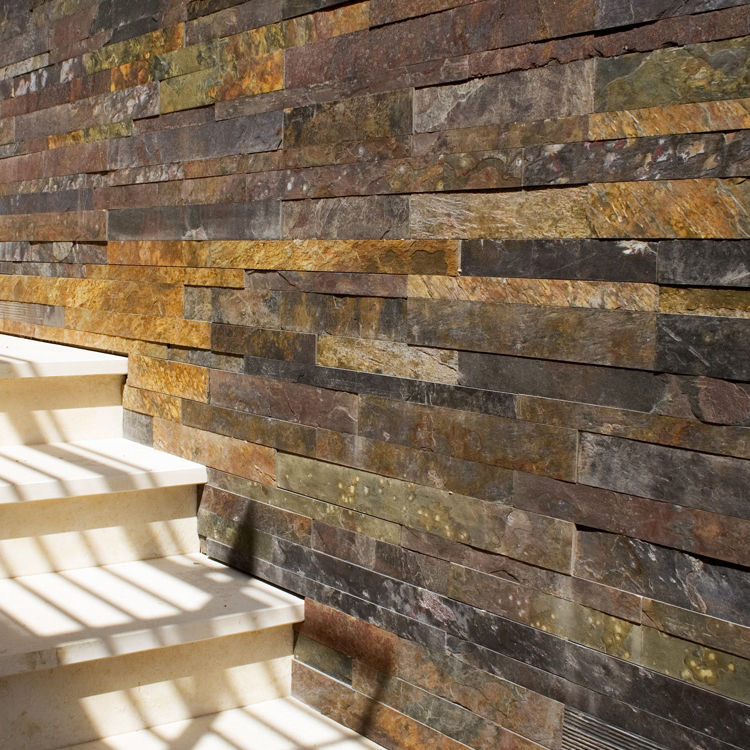 Natural stone wall cladding panel - MURALES® : MULTICOLOUR - Artesia S ...