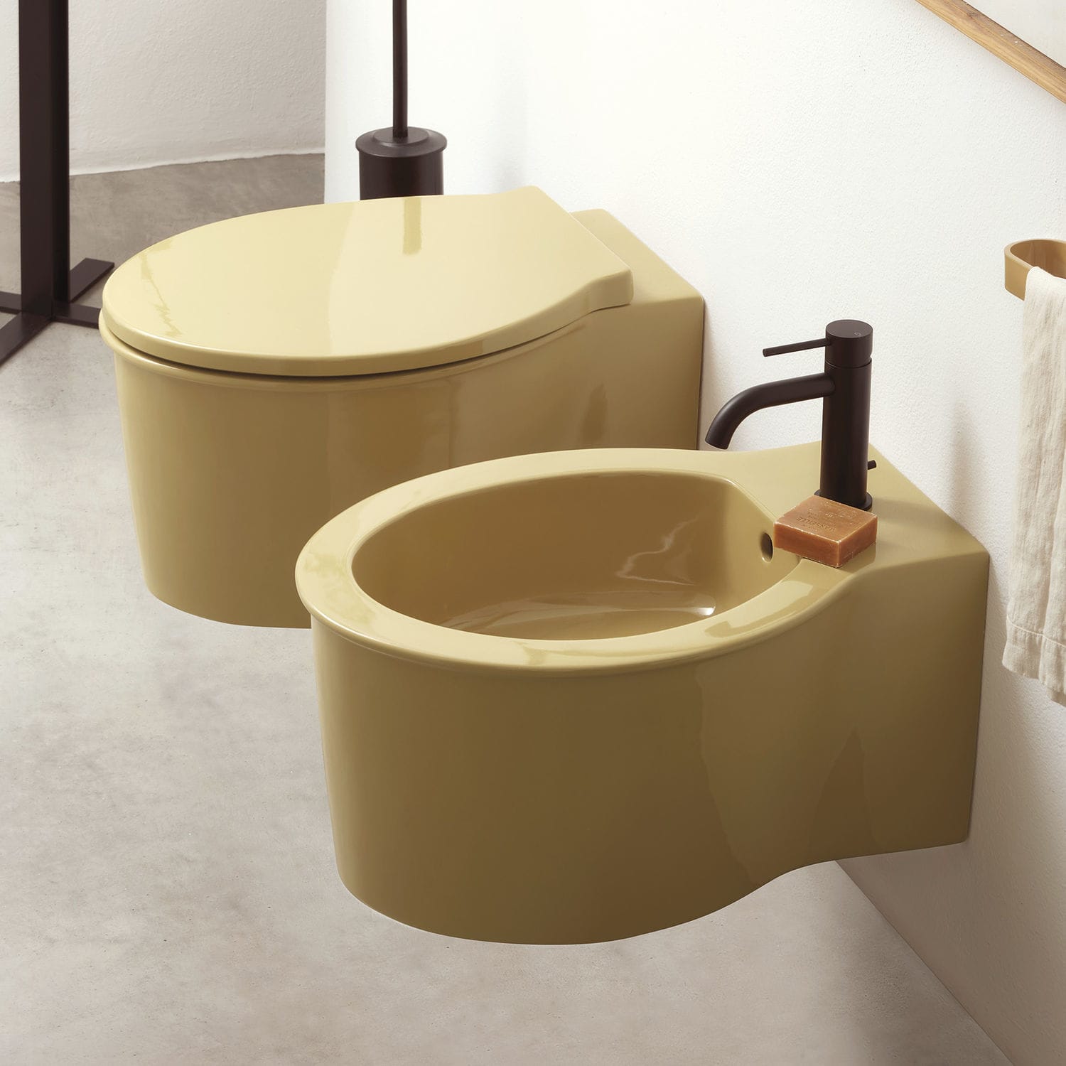 Wall-hung toilet - CATINO - ANEMONE - Ceramica Cielo - ceramic / home ...