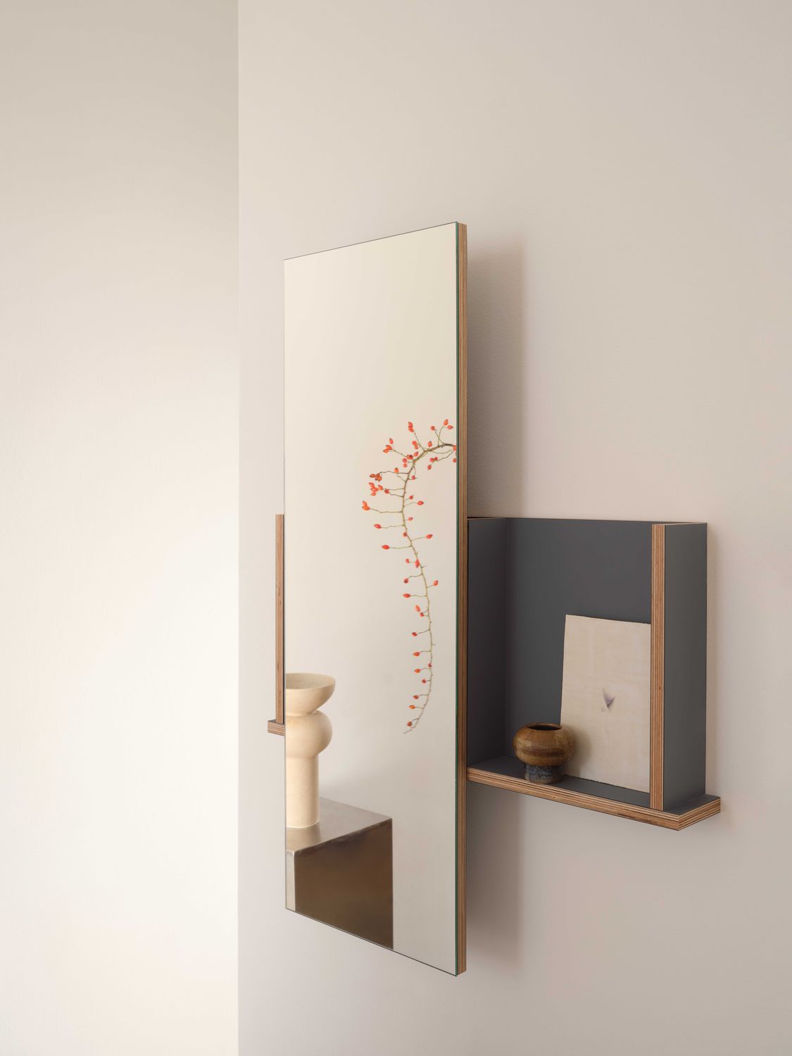 Wall-mounted bathroom mirror - THEO - THSPR - GRAFITE - Ceramica Cielo ...