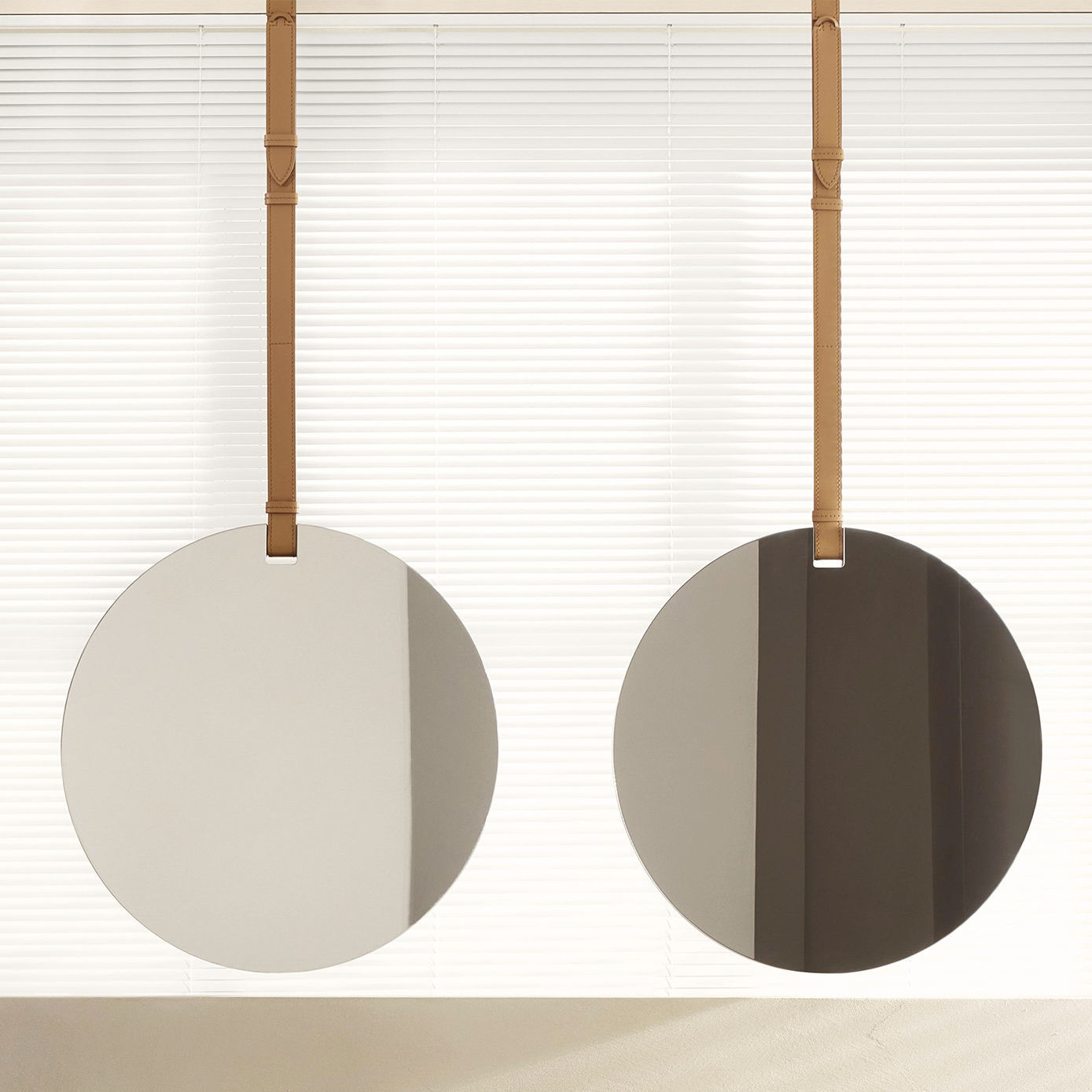 Ceiling-mounted mirror - Catini - CUOIO NATURALE - Ceramica Cielo - for ...