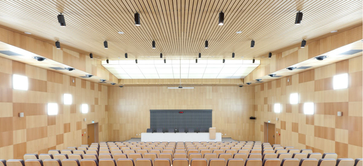 Drop Ceiling Wood Veneer Panels | Shelly Lighting