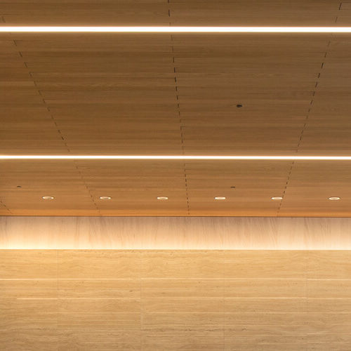 Wood veneer ceiling - Derako® Tiles & Panels - Hunter Douglas ...