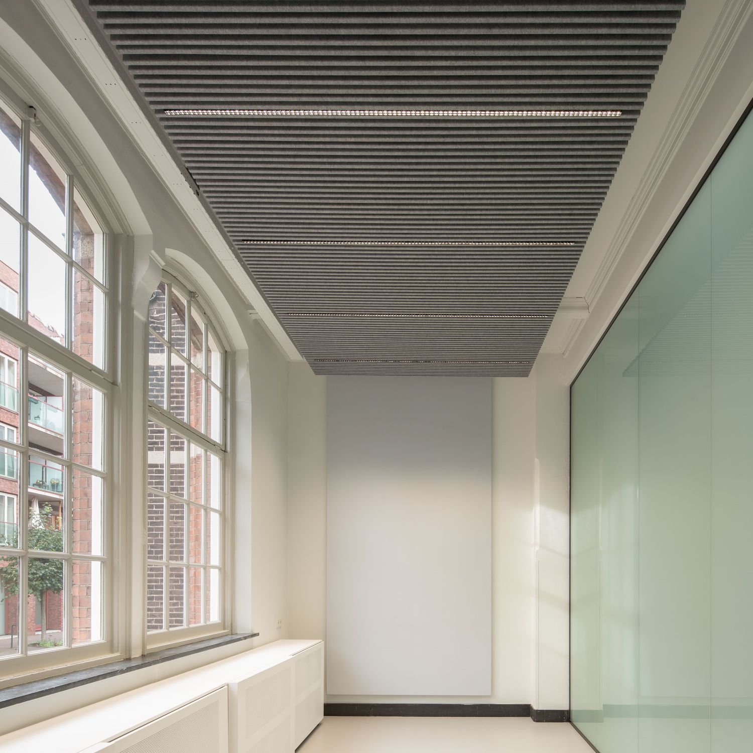 Felt ceiling - HeartFelt® Groove - Hunter Douglas Architectural - tile ...