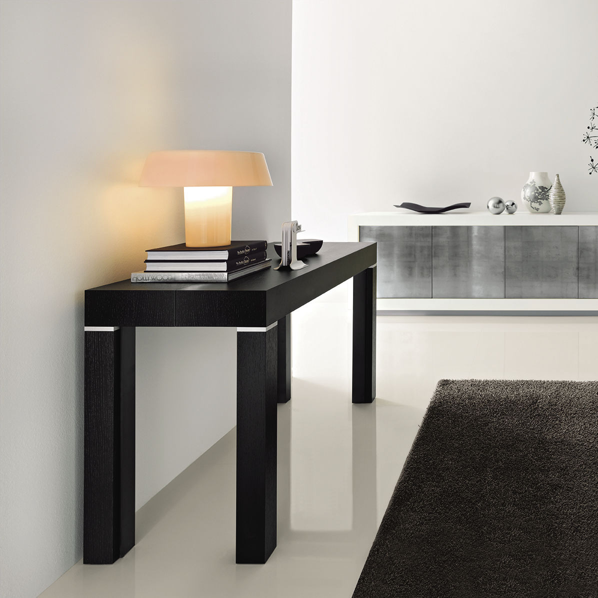 Contemporary sideboard table - PQR - Riflessi - wooden / rectangular ...