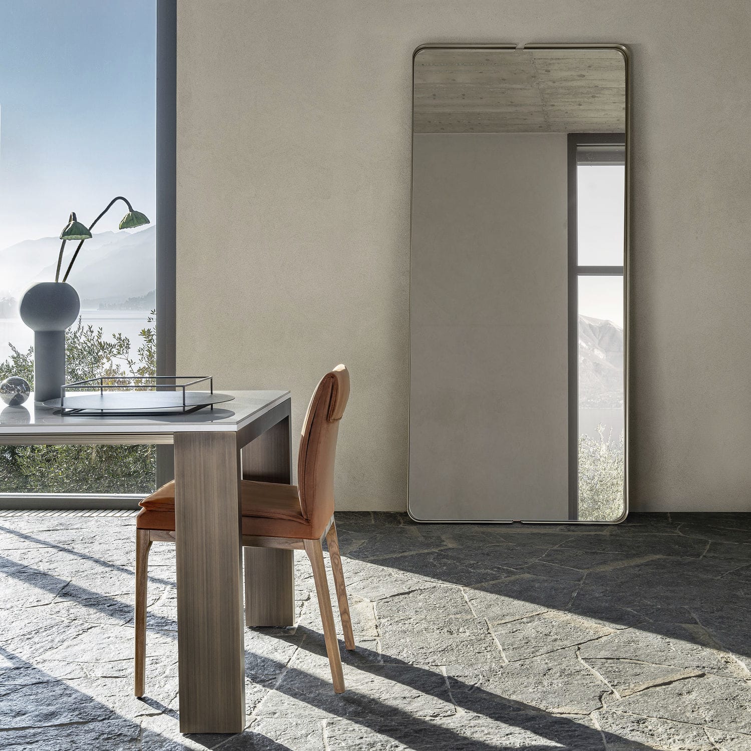 Wall-mounted mirror - OMEGA - Riflessi - free-standing / contemporary ...