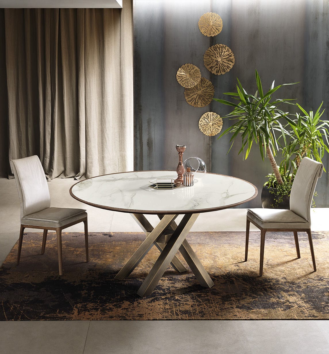 Contemporary table - SHANGAI INS. CERAMICA - Riflessi - wooden ...