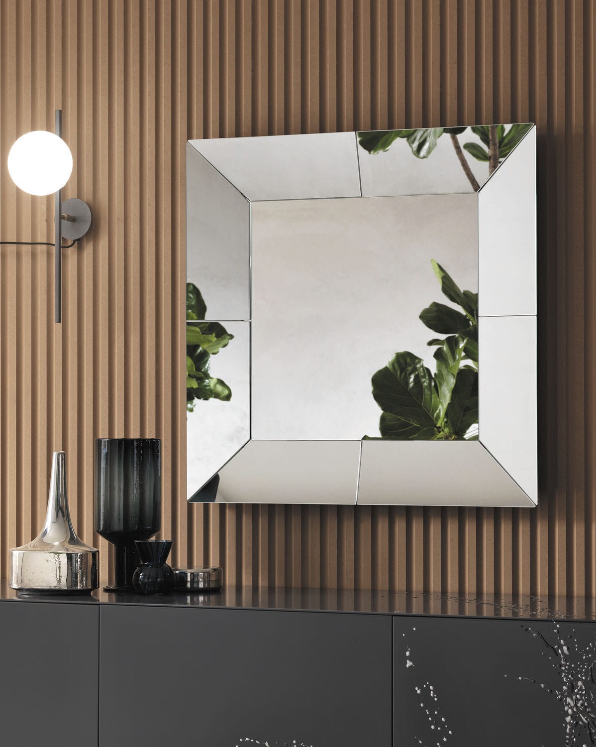 Wall-mounted mirror - CUBE - Riflessi - contemporary / rectangular / square