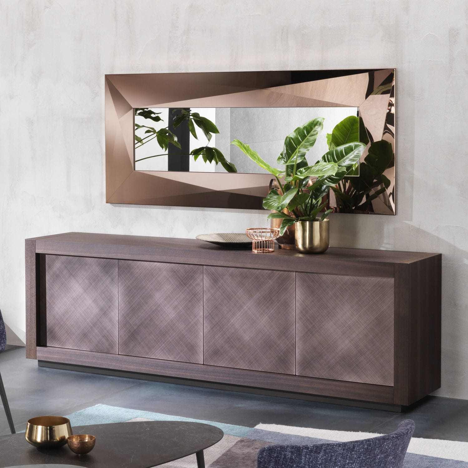 Contemporary sideboard - PICASSO ANTA TIBETANA - Riflessi - fir / with ...