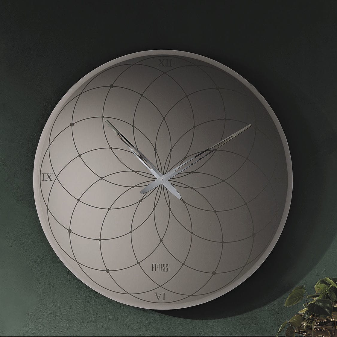 Contemporary clock - ROMA - Riflessi - wall-mounted / analog / commercial