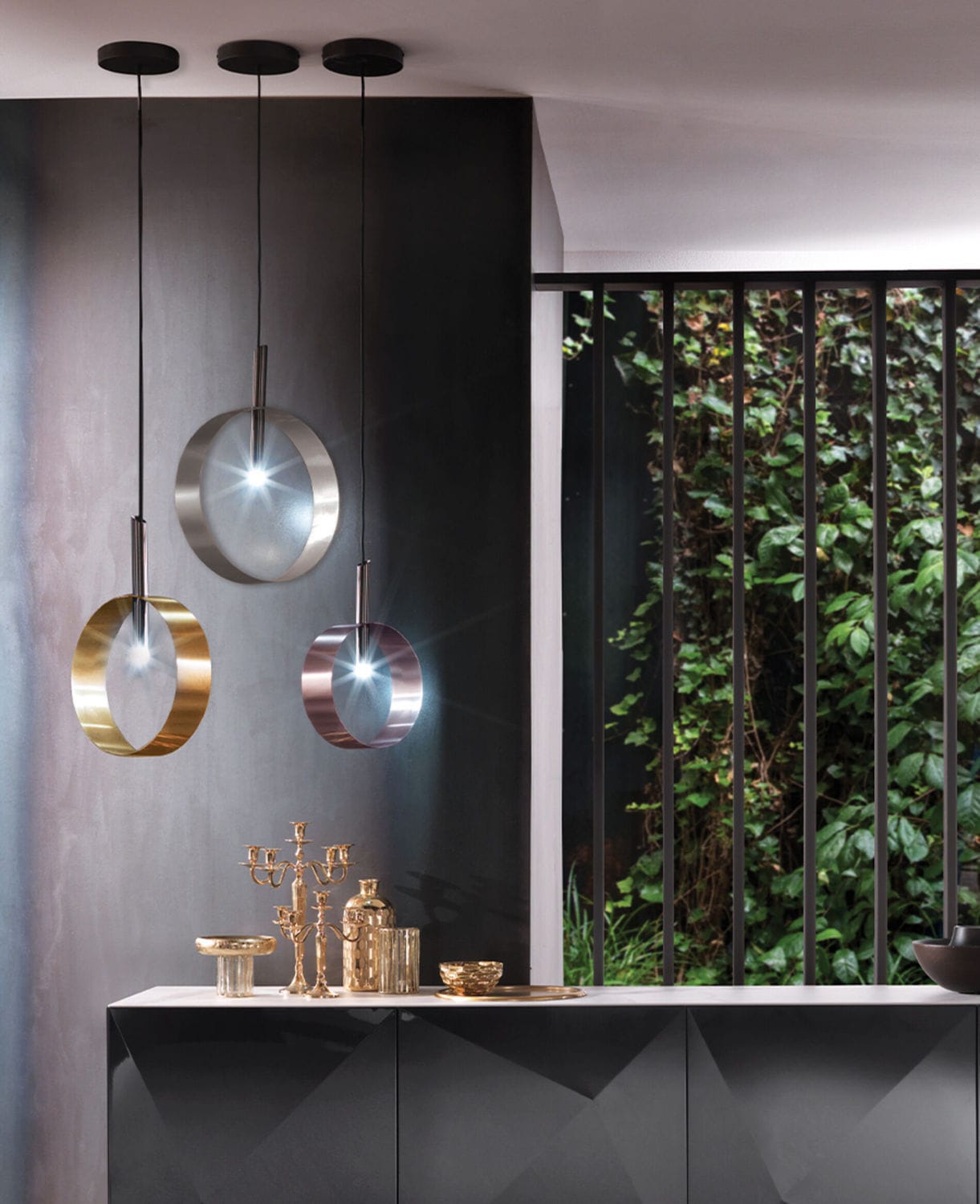 LED lamp - LED LOOP SS - Riflessi - pendant / painted metal / contemporary