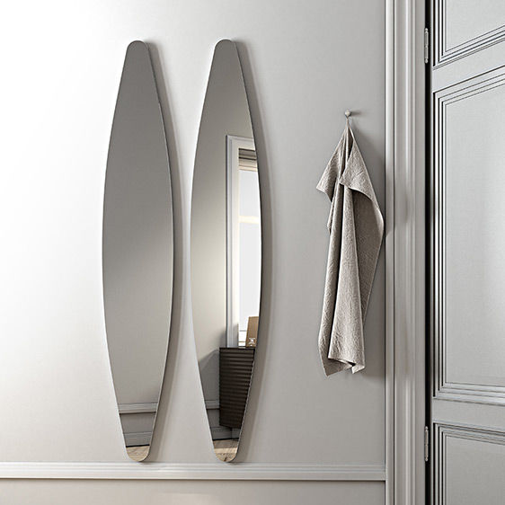 Wall-mounted mirror - DIOSCURI - Riflessi - contemporary / vertical