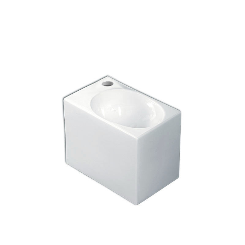 Wall-mounted hand basin - L311 - A. e T. ITALIA - rectangular / ceramic