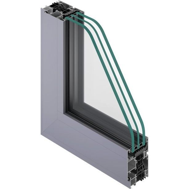 Casement window - NC 82 STH - METRA Building - fixed / top-hung / glass
