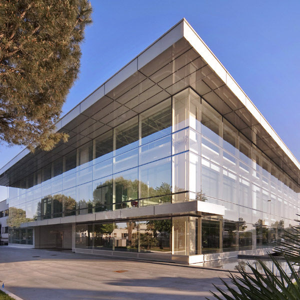 Panel curtain wall - POLIEDRA-SKY 50 S - METRA Building - aluminum and ...