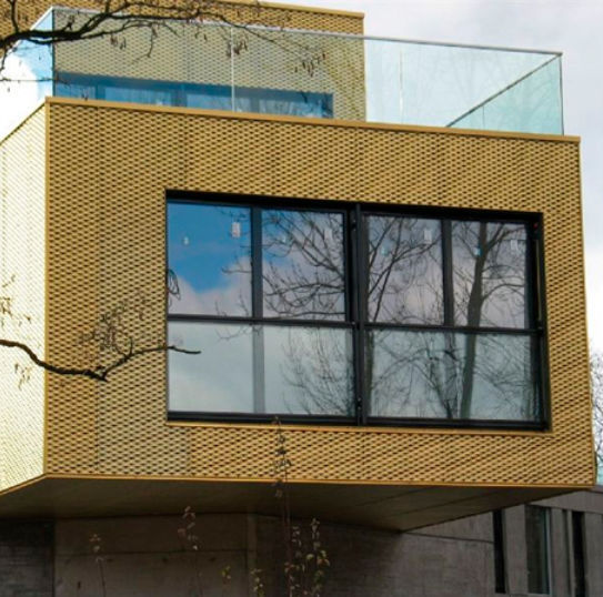 Copper wire mesh - TECU® DESIGN_MESH - KME - cladding / lozenge mesh ...