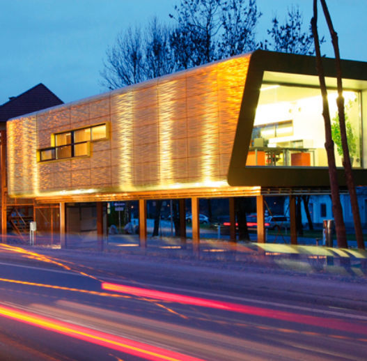 Patterned metal sheet - TECU® DESIGN_SHAPE - KME - copper / for facade ...