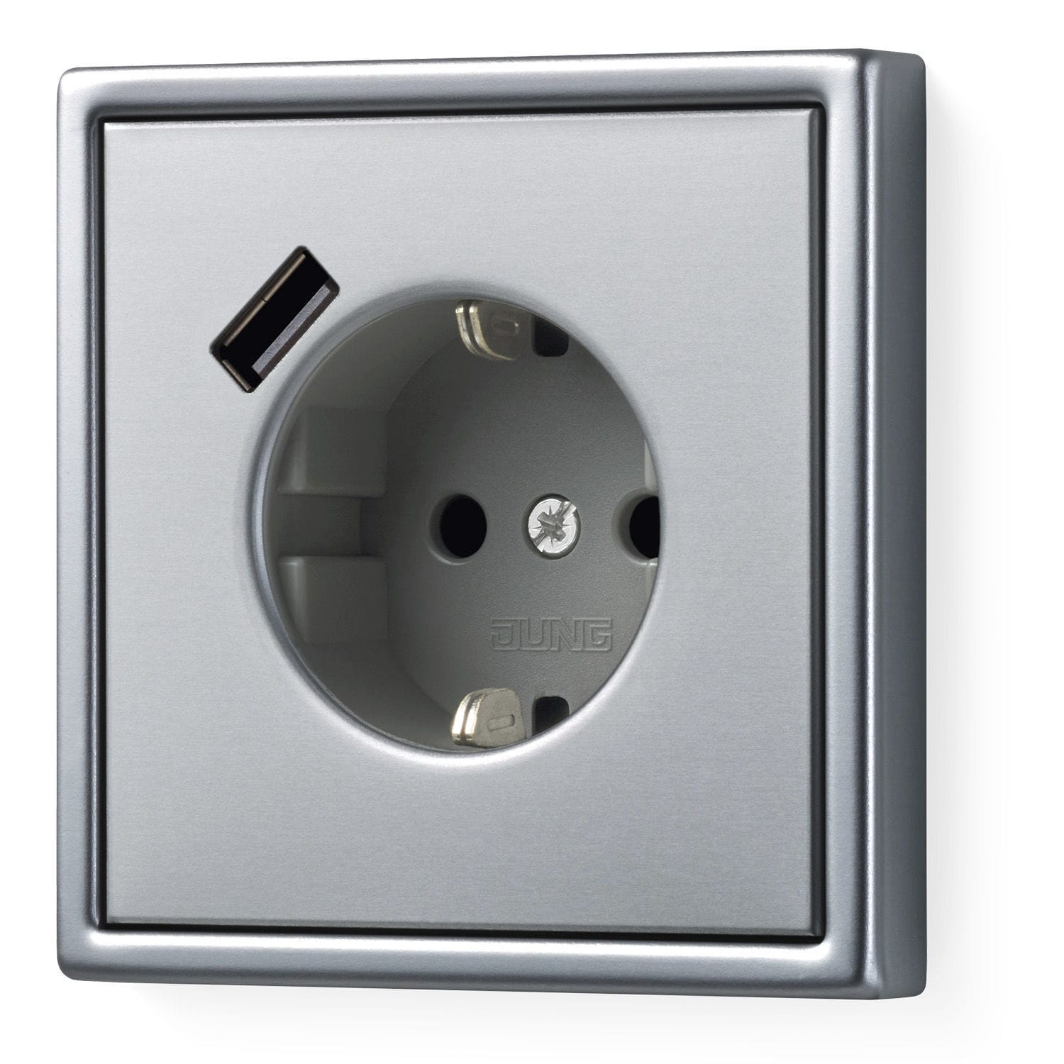 Power socket - LS 990 - ALBRECHT JUNG GMBH & CO. KG - USB / multiple / wall-mounted