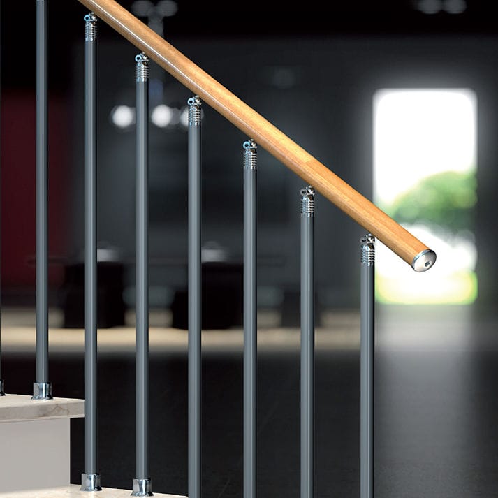 Metal railing - CZ - Mobirolo - with bars / indoor / for stair