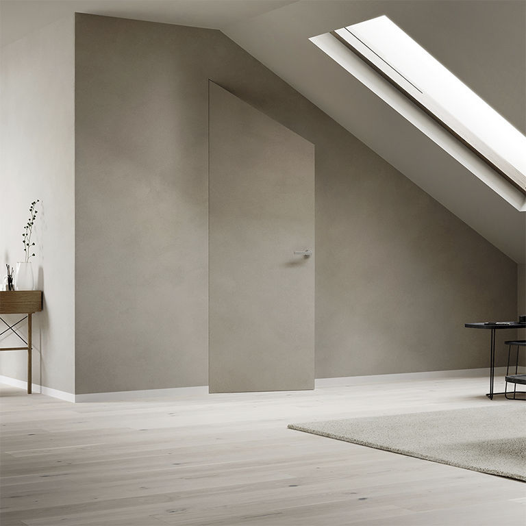 Interior door - ABSOLUTE SWING: TRAPEZOIDAL - Ermetika - wooden / swing ...